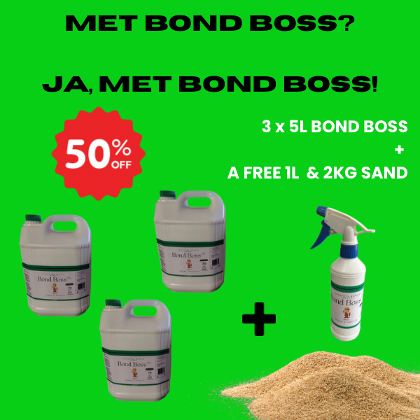 Bond Boss™ Wall Protection Spray (3 X 5L + Free 2Kg Sand & 1L ) – Full ...